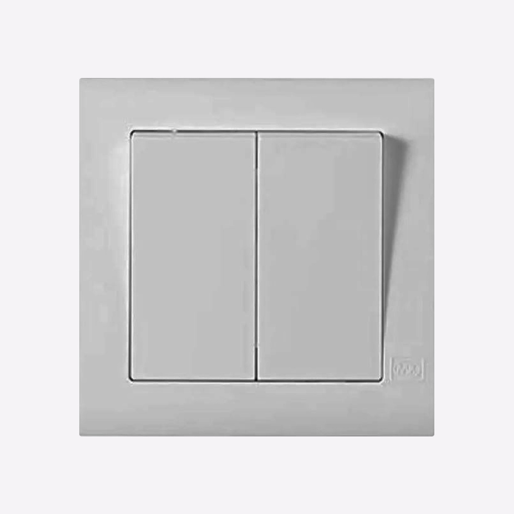 10A 2G 1WAY SWITCH ESSENTIALS TITANIUM - MK | Plaza Middle East