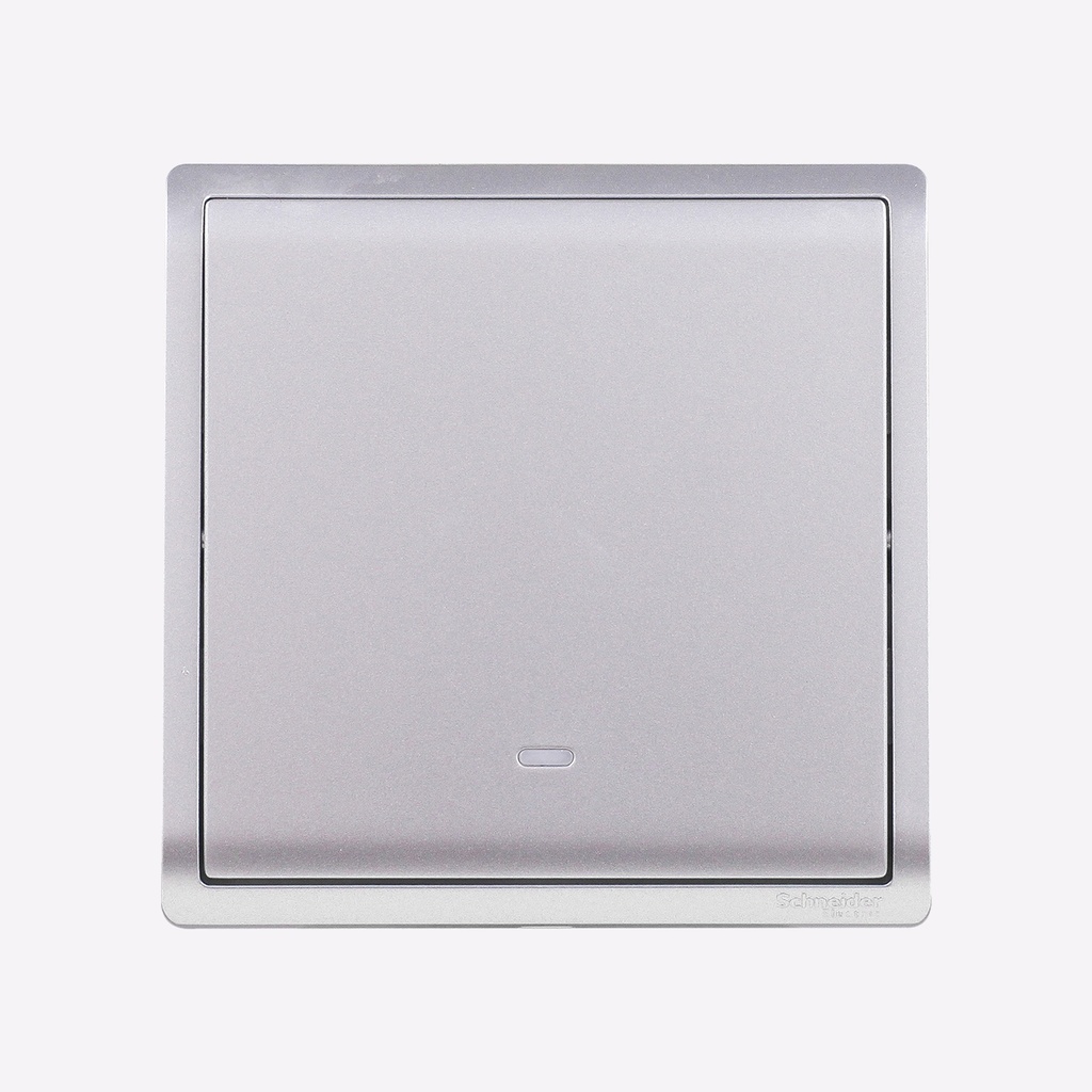16A 1G 1WAY SWITCH PIENO ALUMINIUM SILVER - SCHNEIDER | Plaza Middle East