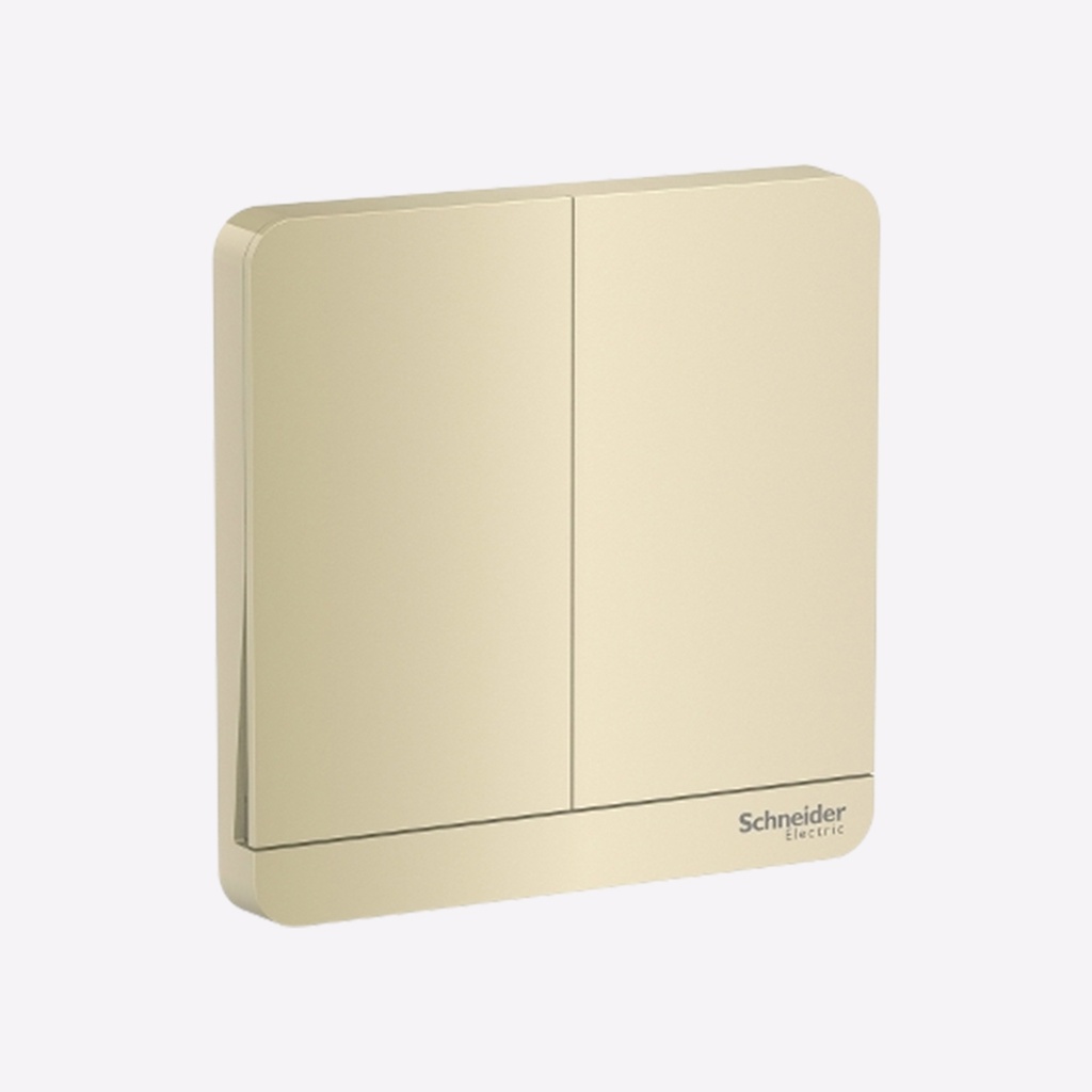 16A 2G 1WAY SWITCH AVATARON WINE GOLD - SCHNEIDER | Plaza Middle East