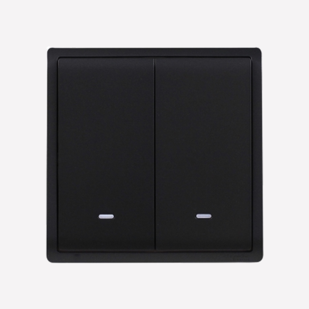 16A 2G 2WAY SWITCH PIENO MATT BLACK - SCHNEIDER | Plaza Middle East