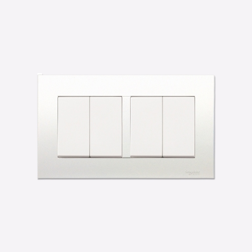 16A 4G 1WAY SWITCH VIVACE WHITE - SCHNEIDER | Plaza Middle East
