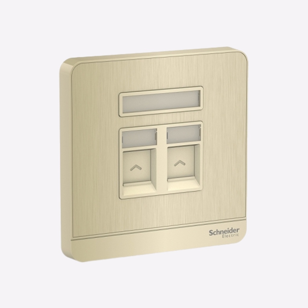 RJ45 2G DATA SOCKET AVATAR WINE GOLD - SCHNEIDER | Plaza Middle East