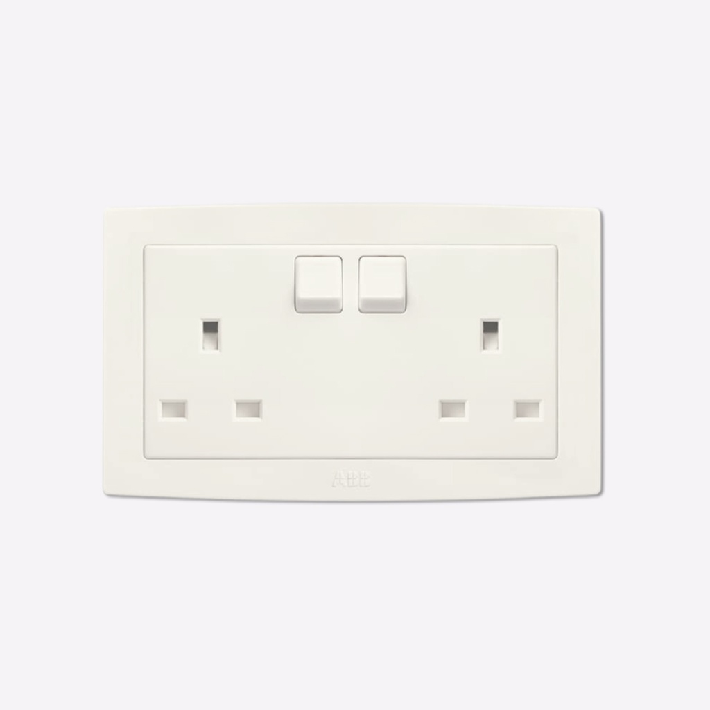 13A 2G SWITCH SOCKET CONCEPT BS - ABB | Plaza Middle East