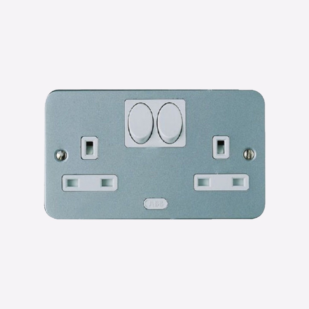 13A 2G SWITCH SOCKET METAL CLAD - ABB | Plaza Middle East