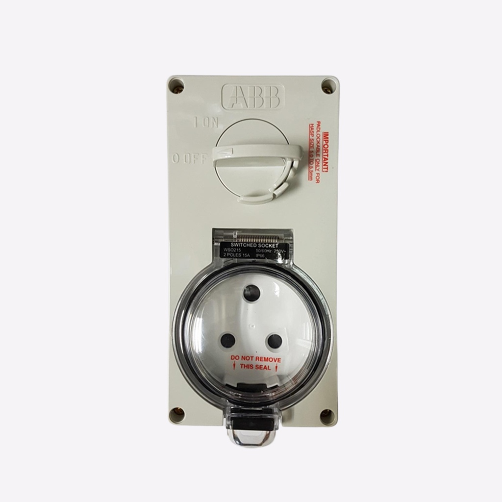 15A 1G SWITCH SOCKET WEATHER PROOF IP66 - ABB | Plaza Middle East