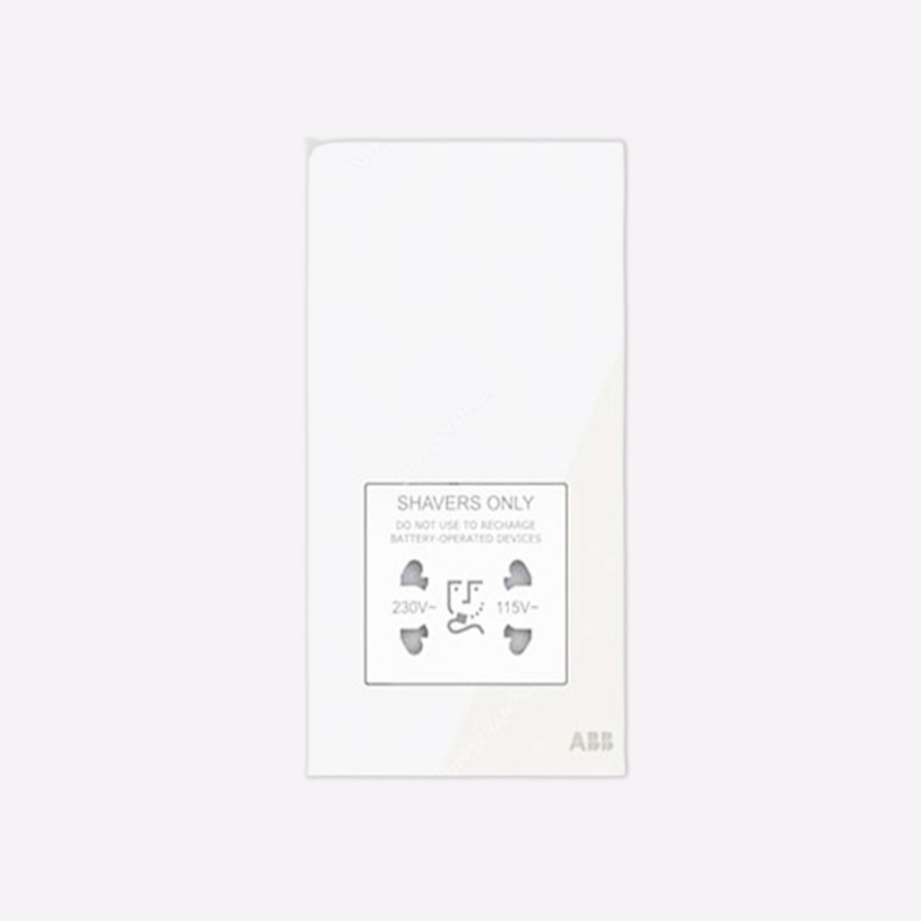 SHAVER SOCKET INORA WHITE - ABB | Plaza Middle East