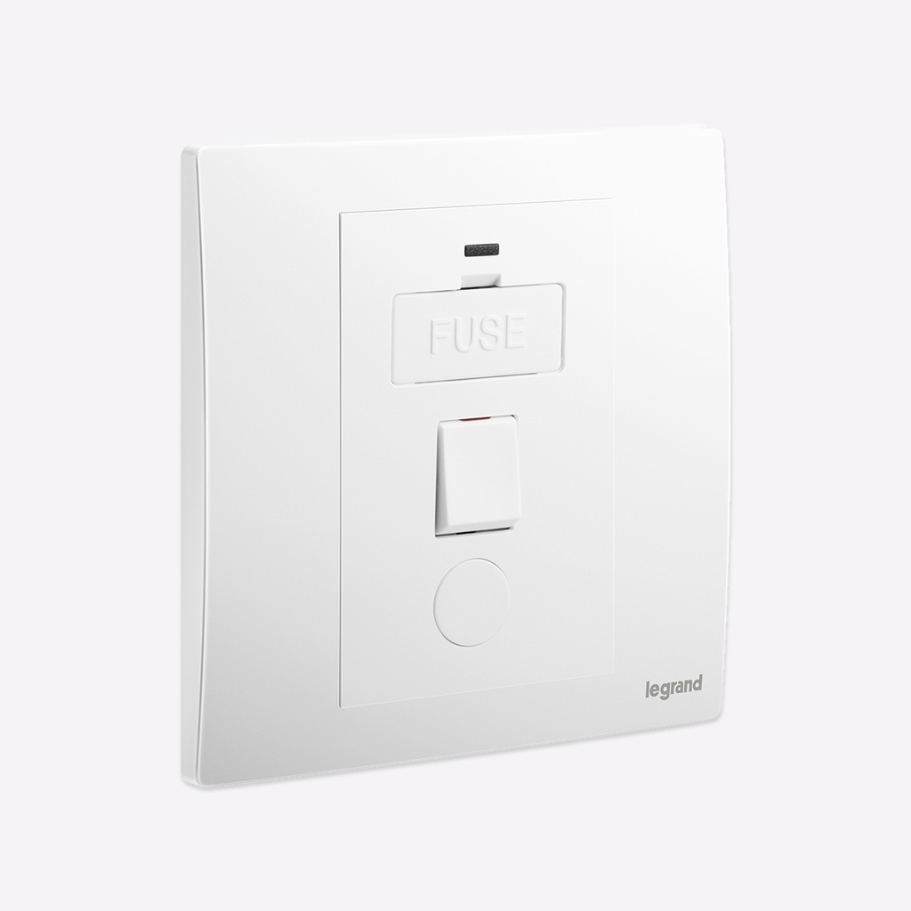 13A FCU SWITCH+CORD OUTLET+LED MALLIA SENSES WHITE - LEGRAND | Plaza ...