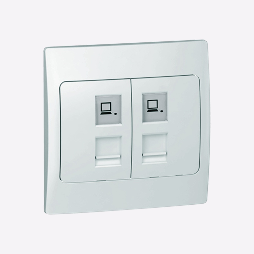 RJ45 2G DATA SOCKET MALLIA SILVER - LEGRAND | Plaza Middle East