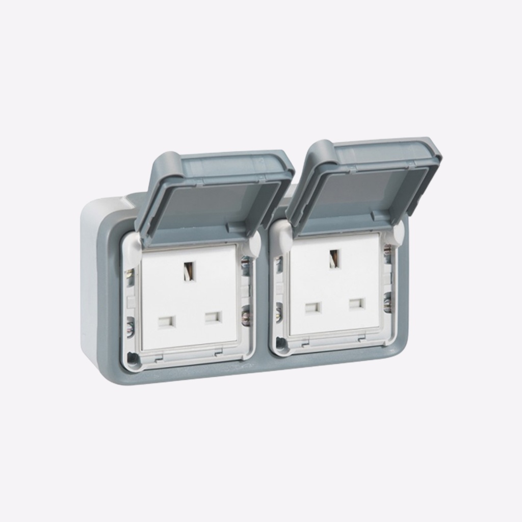13A 2G UNSWITCHED SOCKET W/P IP55 PLEXO - LEGRAND | Plaza Middle East