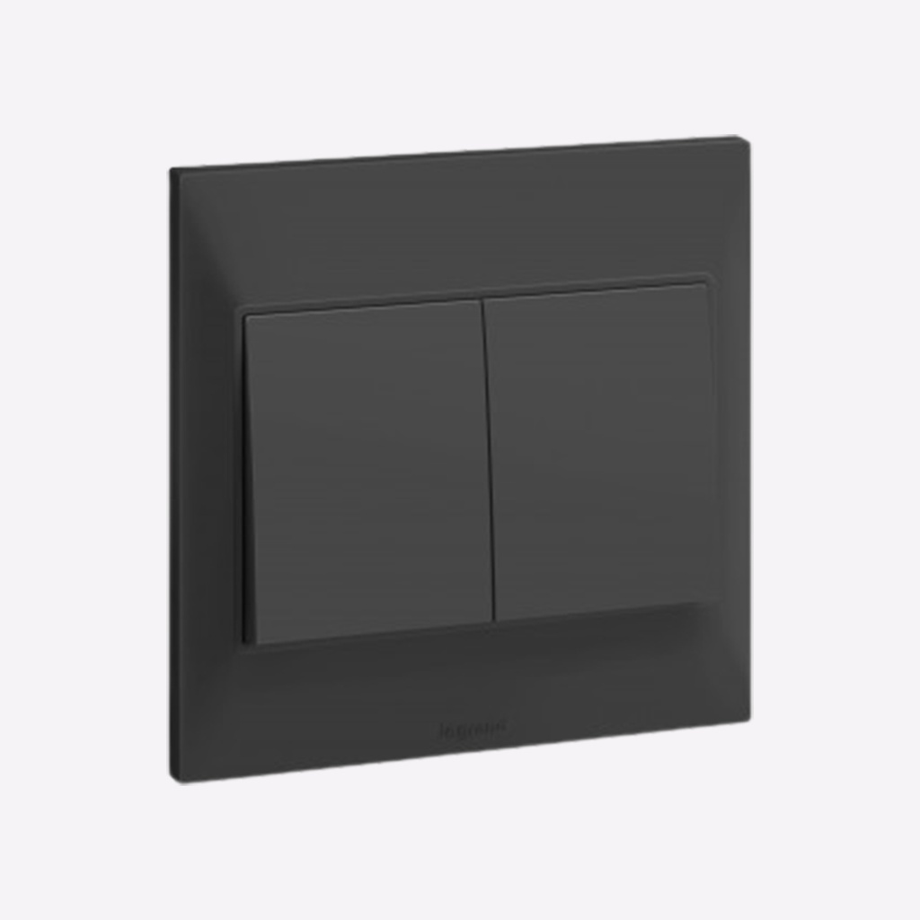 16A 2G 1WAY SWITCH BELANKO-S ANTHRACITE - LEGRAND | Plaza Middle East
