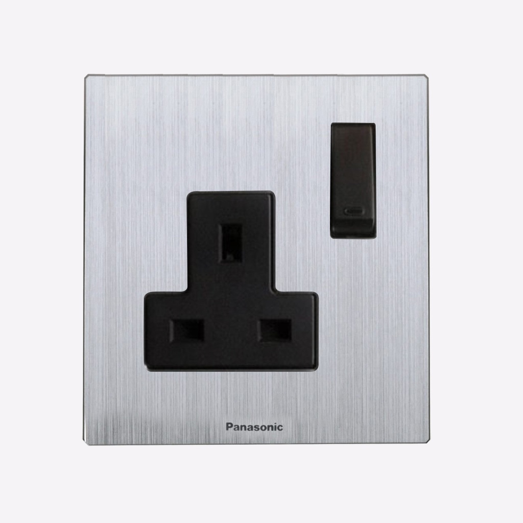 13A 1G SWITCH SOCKET FLATIMA SILVER - PANASONIC | Plaza Middle East