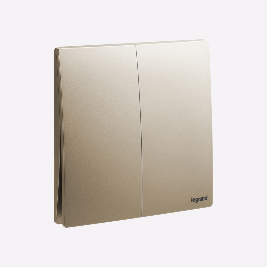 16A 2G 1WAY SWITCH MALLIA SENSES DARK BRONZE - LEGRAND | Plaza Middle East