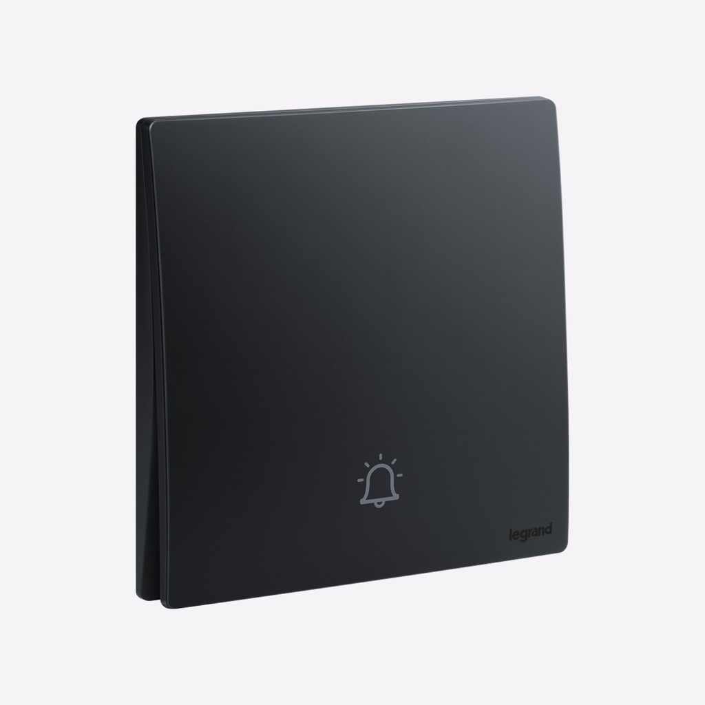 10A 1G BELL SWITCH MALLIA SENSES MATT BLACK - LEGRAND | Plaza Middle East