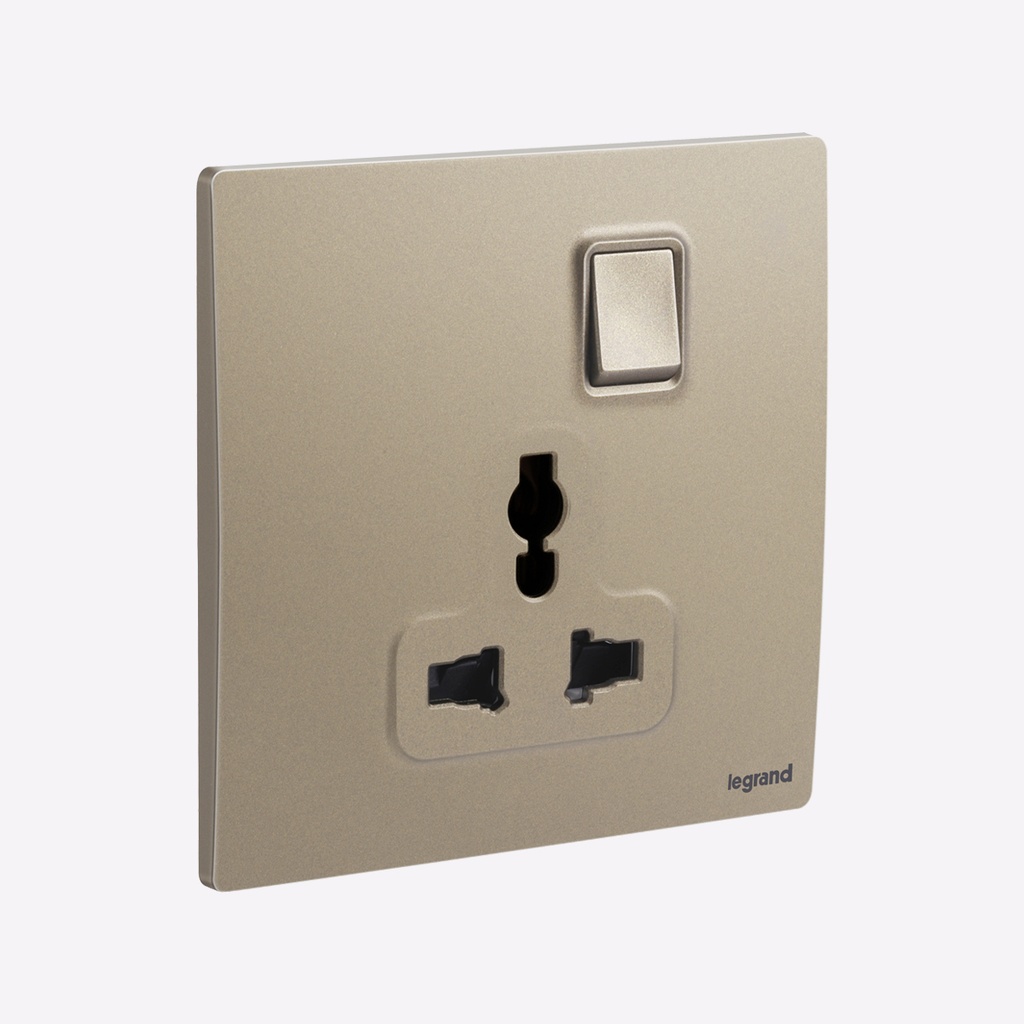 Buy 10A 1G 1way Switch Mallia Silver - Legrand online Dubai, UAE