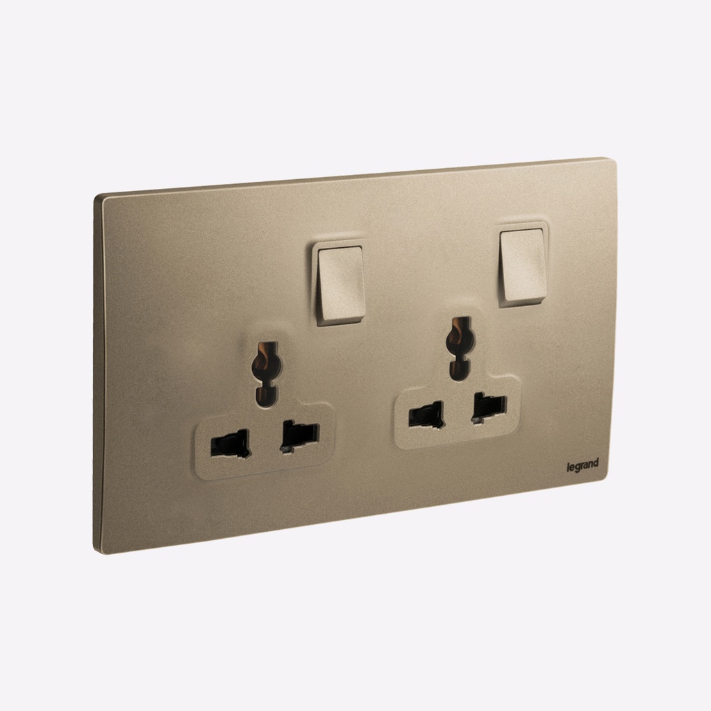 Buy 10A 1G 1way Switch Mallia Silver - Legrand online Dubai, UAE