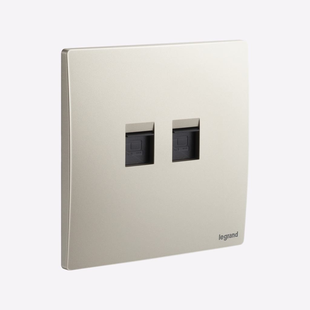 2G RJ45 UTP DATA SOCKET MALLIA SENSES CHAMPAGNE - LEGRAND | Plaza ...