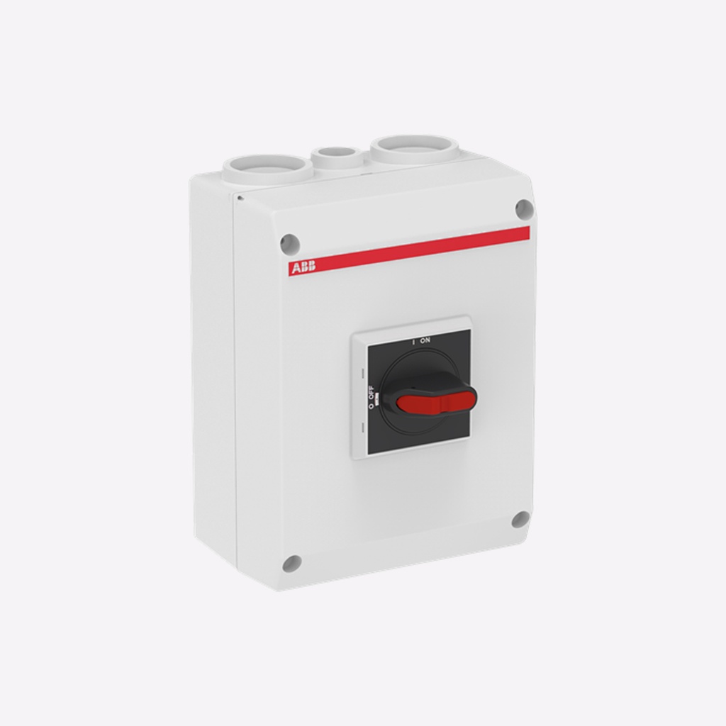Buy Isolator 40A 3P W/P PVC Body IP65 - ABB Online Dubai, UAE