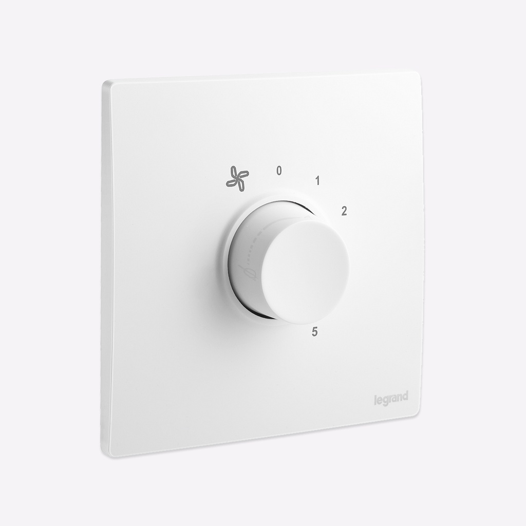 5 SPEED FAN CONTROL MALLIA SENSES WHITE - LEGRAND | Plaza Middle East