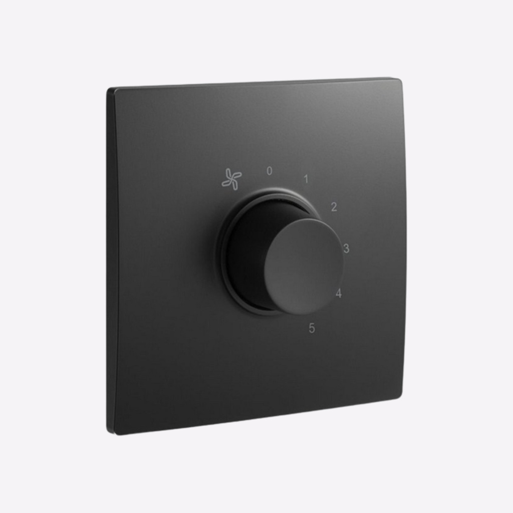 5 SPEED FAN CONTROL MALLIA SENSES MATT BLACK - LEGRAND | Plaza Middle East