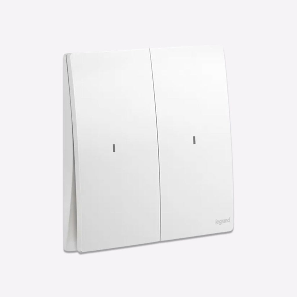 16A 2G 1WAY ILLUMINATED SWITCH MALLIA SENSES WHITE - LEGRAND | Plaza ...