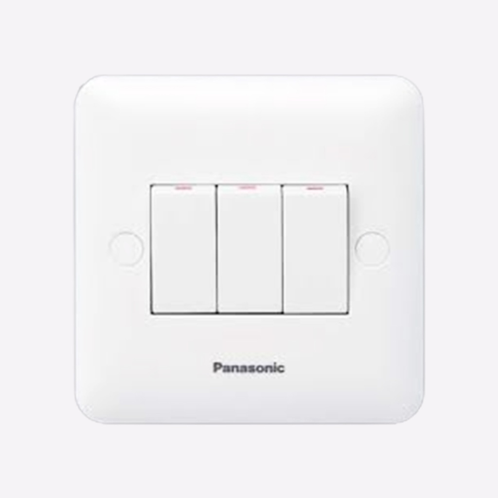 10A 3G 1WAY SWITCH HARMONY WHITE - PANASONIC | Plaza Middle East