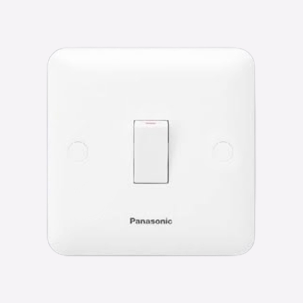 10A 1G 1WAY PUSH SWITCH HARMONY WHITE - PANASONIC | Plaza Middle East