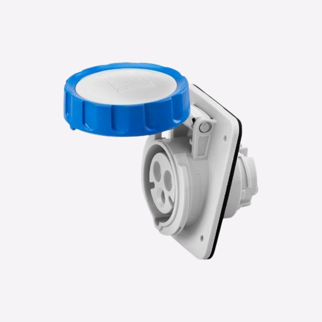 PANEL MOUNTING SOCKET 16A 2P+E 200-250V IP67 - GEWISS | Plaza Middle East