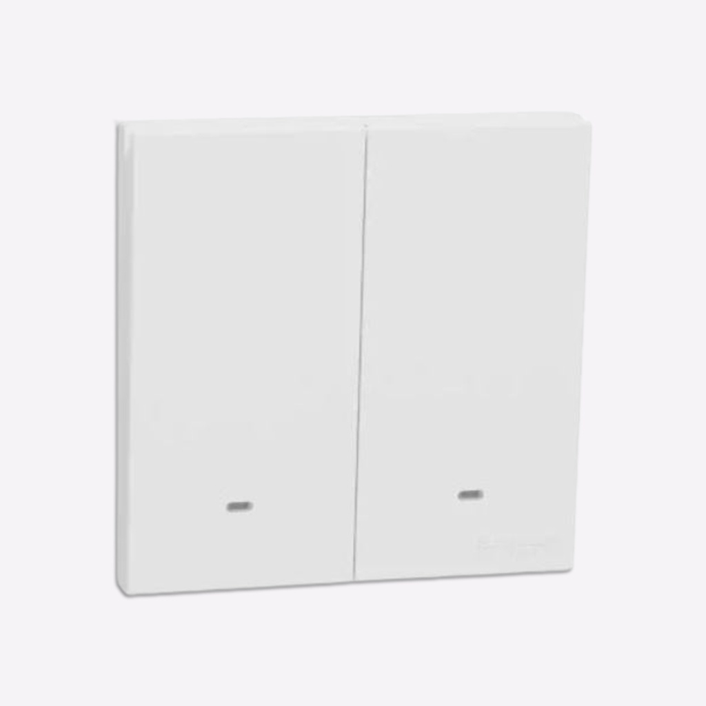16A 2G 1WAY SWITCH AVATARON-C WHITE - SCHNEIDER | Plaza Middle East