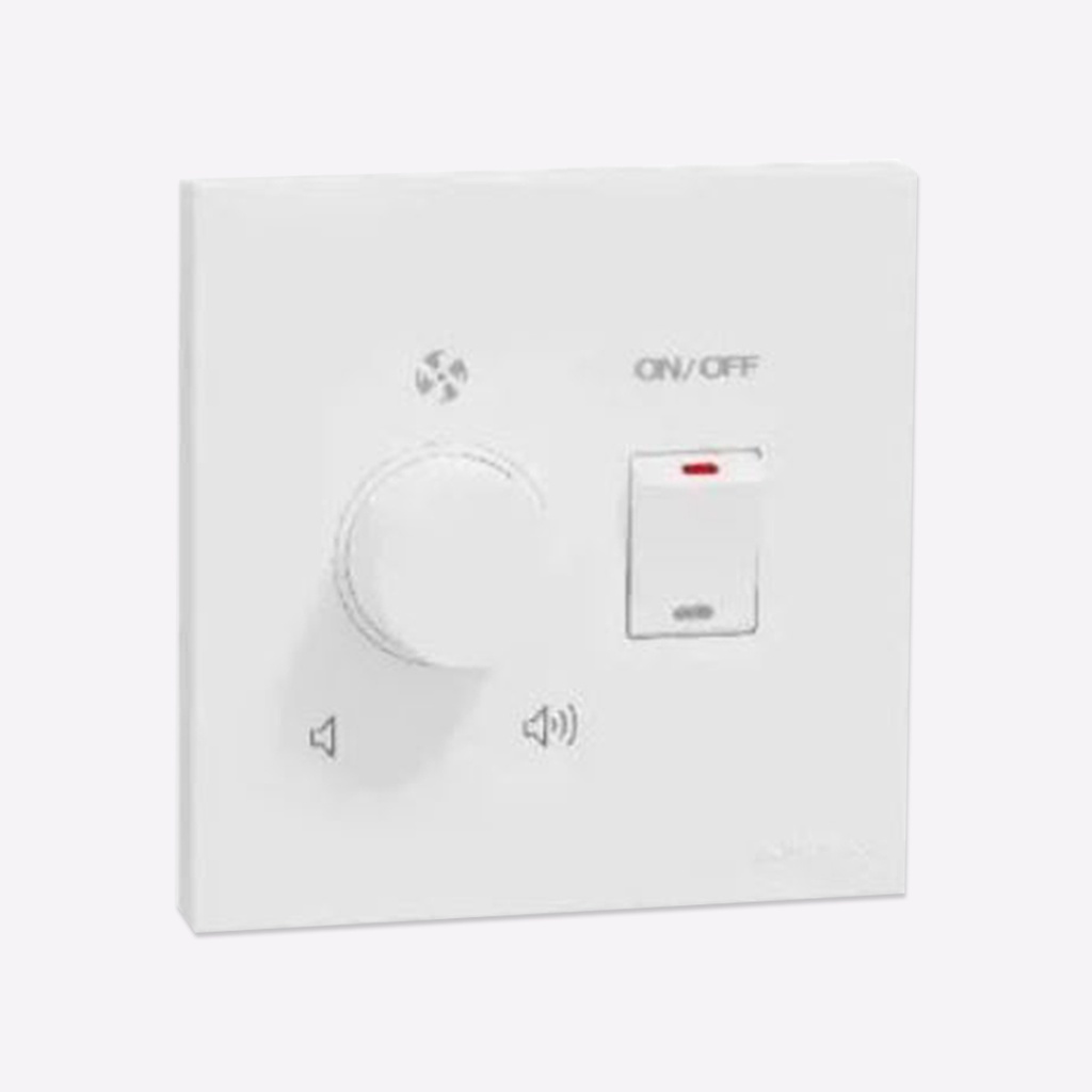 FAN REGULATOR SWITCH AVATARON-C WHITE - SCHNEIDER | Plaza Middle East