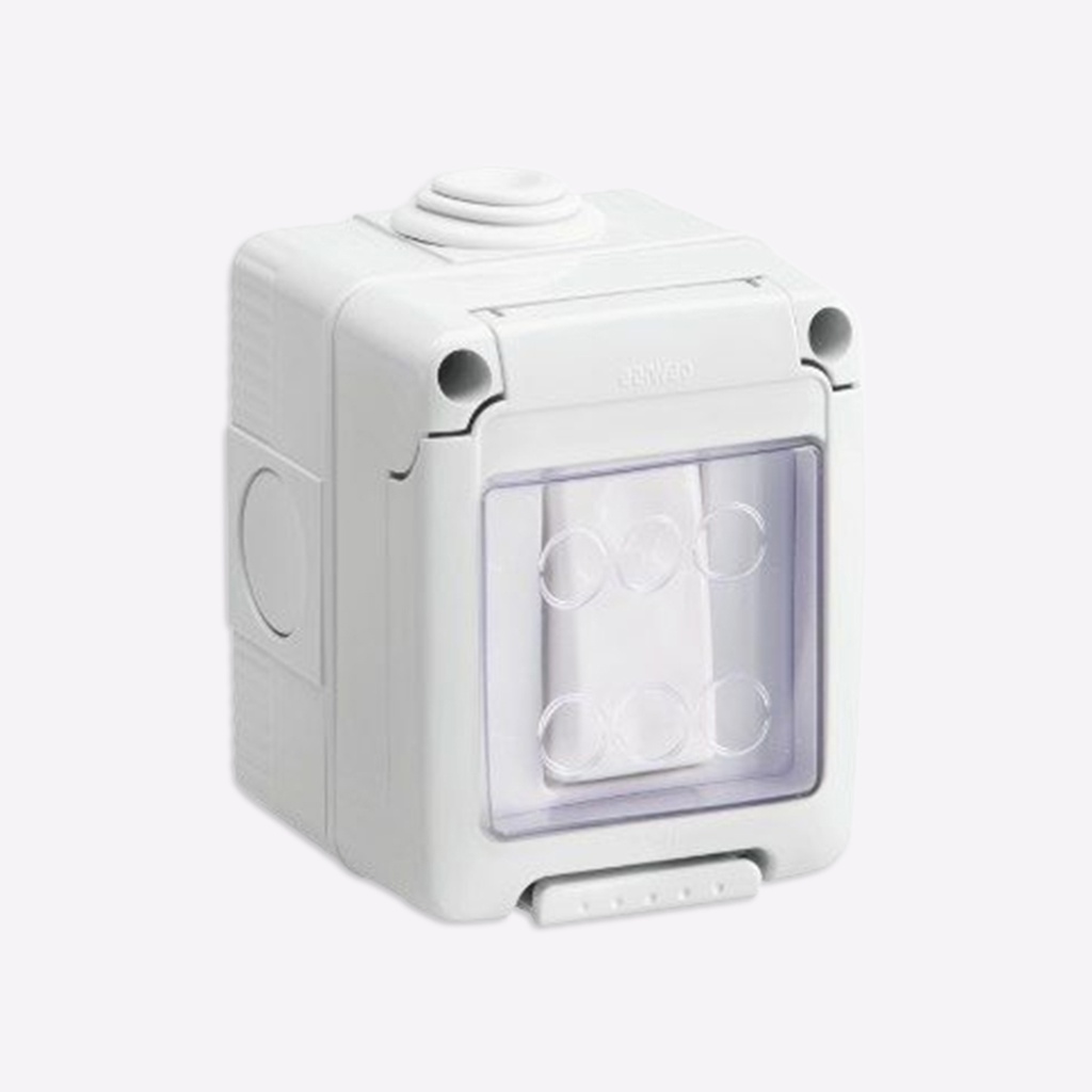 16A 1G 1WAY SWITCH W/P IP55 GREY - GEWISS | Plaza Middle East