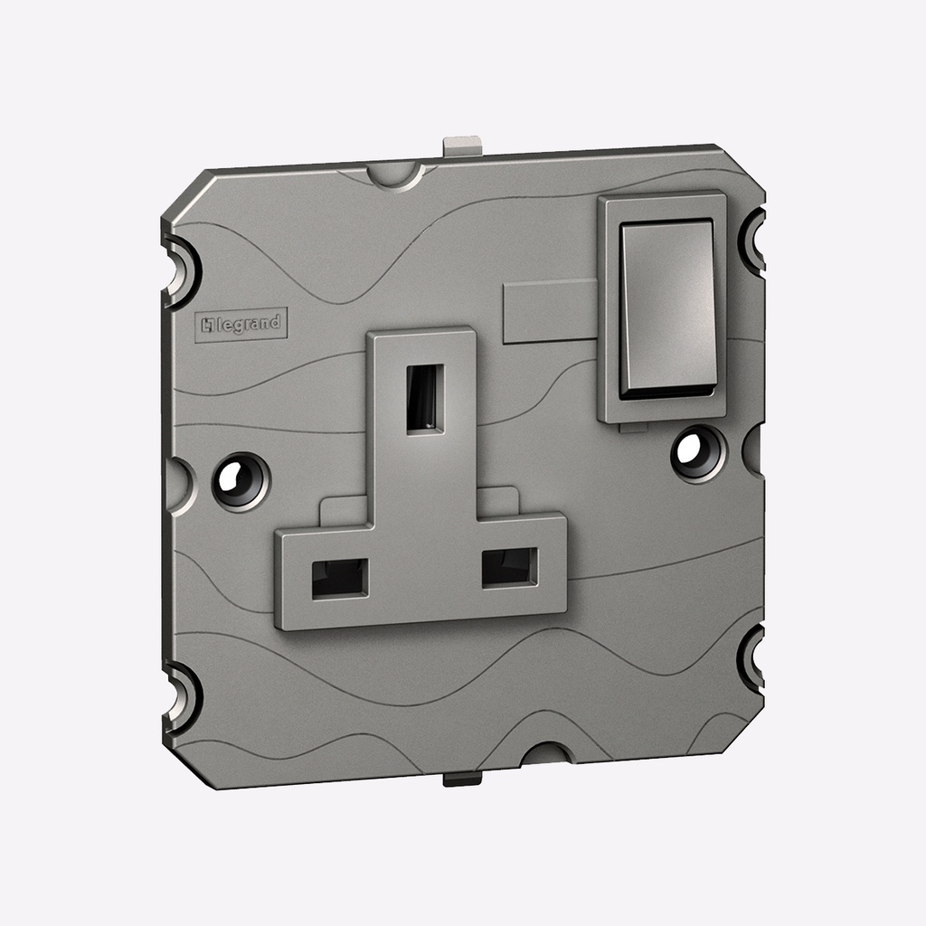 13A 1G SWITCH SOCKET ARTEOR MAGNESIUM - LEGRAND | Plaza Middle East