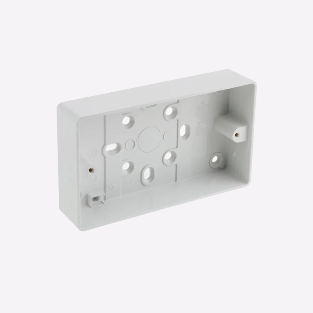 PVC BACK BOX 3" X 6" WHITE - MK | Plaza Middle East