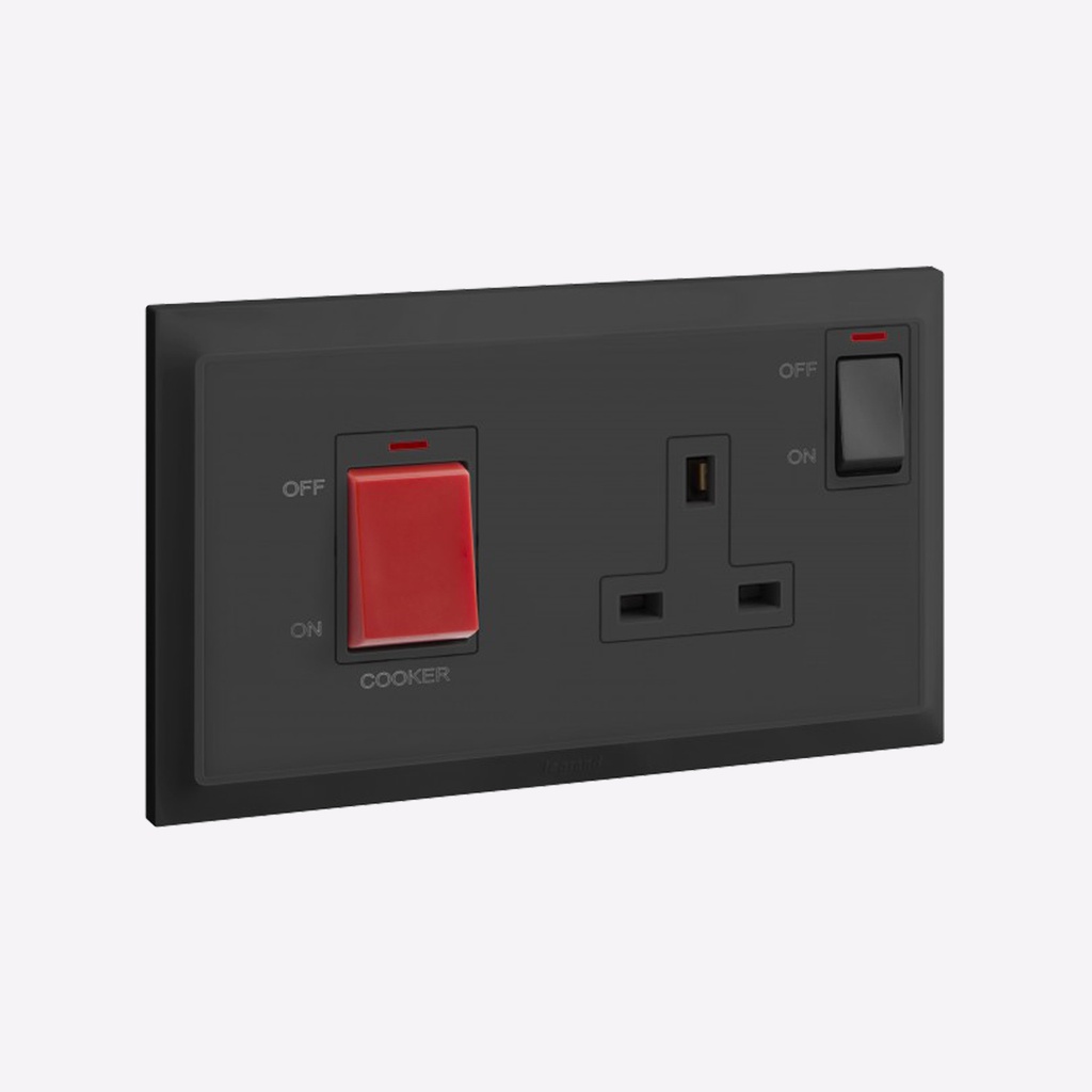 45A COOKER CONTROL UNIT BELANKO-S ANTHRACITE - LEGRAND | Plaza Middle East