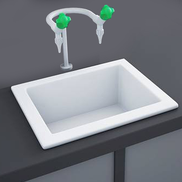 LABORATORY KITCHEN SINK 460 X 365MM LAB-4 ALPINE WHITE - RAK CERAMIC ...