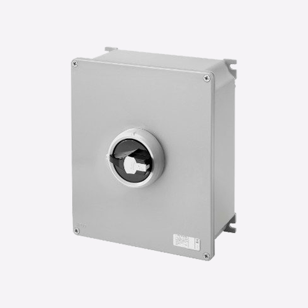 ROTARY ISOLATOR SWITCH 125A 3P+N SURFACE MOUNTING METAL BOX IP66 ...