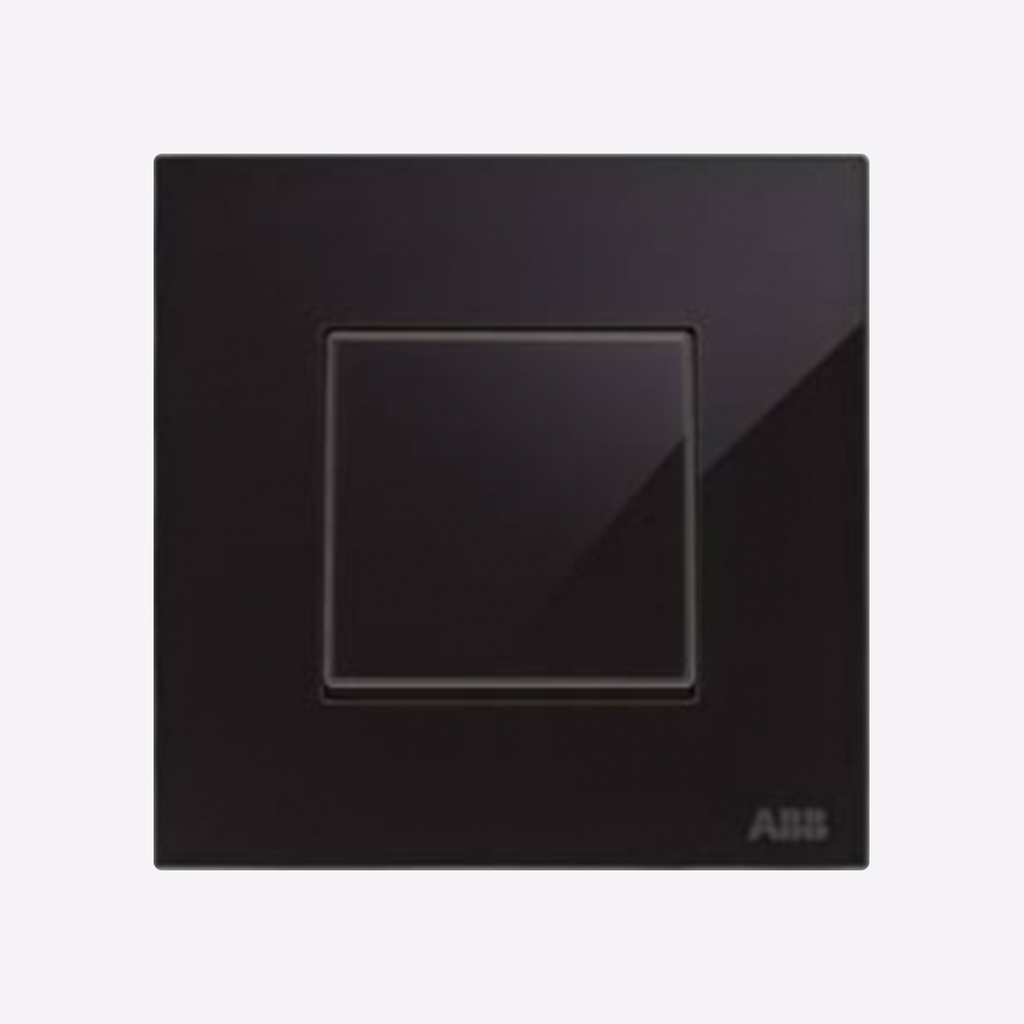 10A 1G 2WAY SWITCH MILLENIUM BLACK GLASS - ABB | Plaza Middle East
