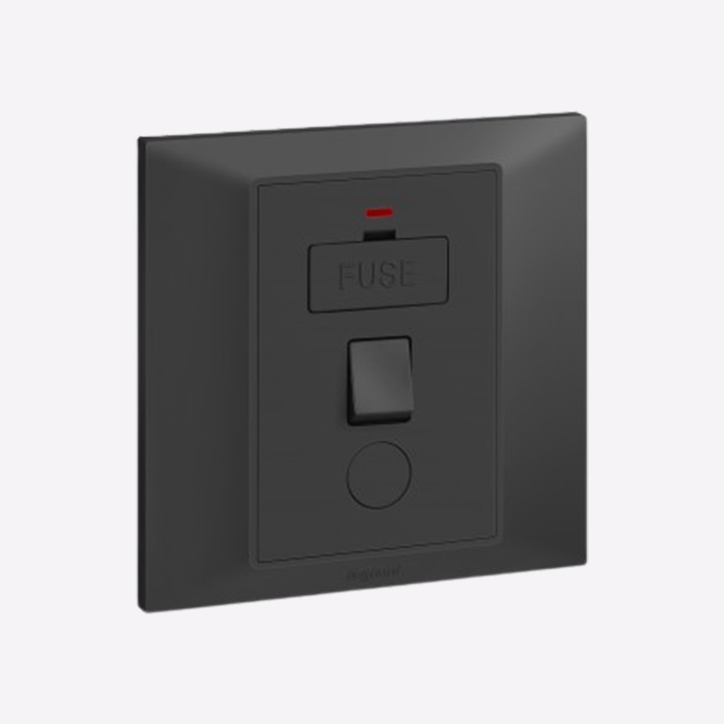 13A FCU SWITCHED+CORD OUTLET+LED BELANKO-S BLACK - LEGRAND | Plaza ...