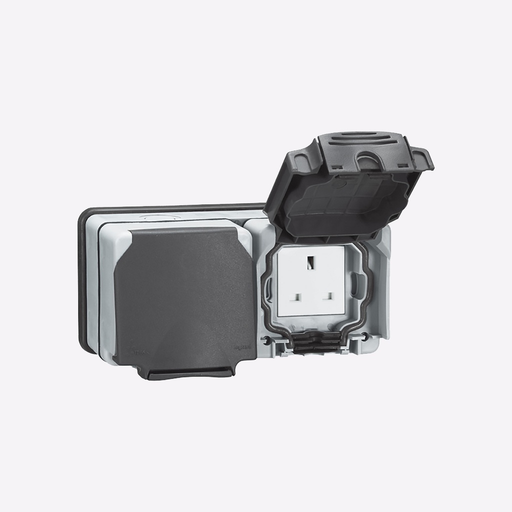 13A 2G SWITCH SOCKET W/P IP66 PLEXO - LEGRAND | Plaza Middle East