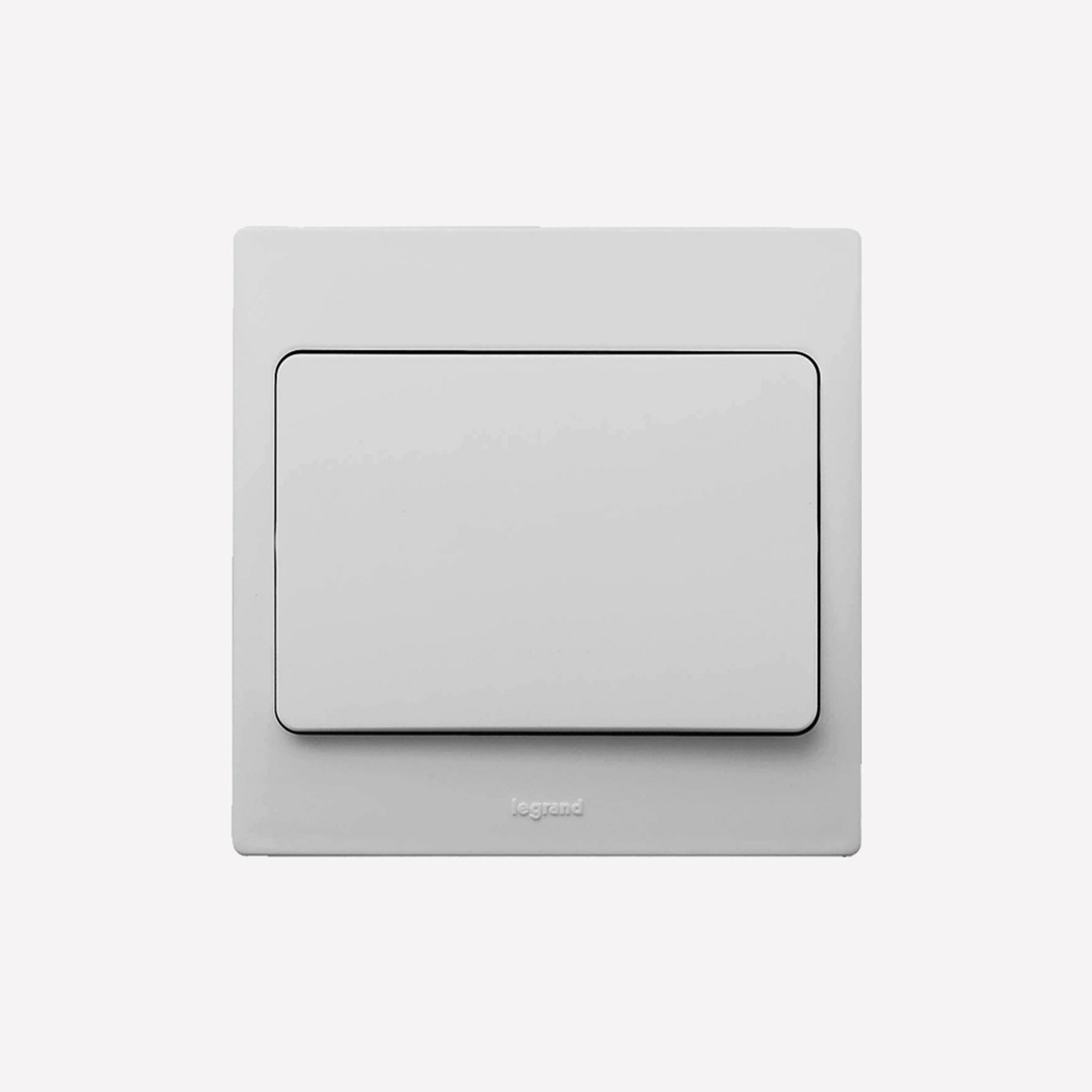 Buy 10A 1G 1way Switch Mallia Silver - Legrand online Dubai, UAE
