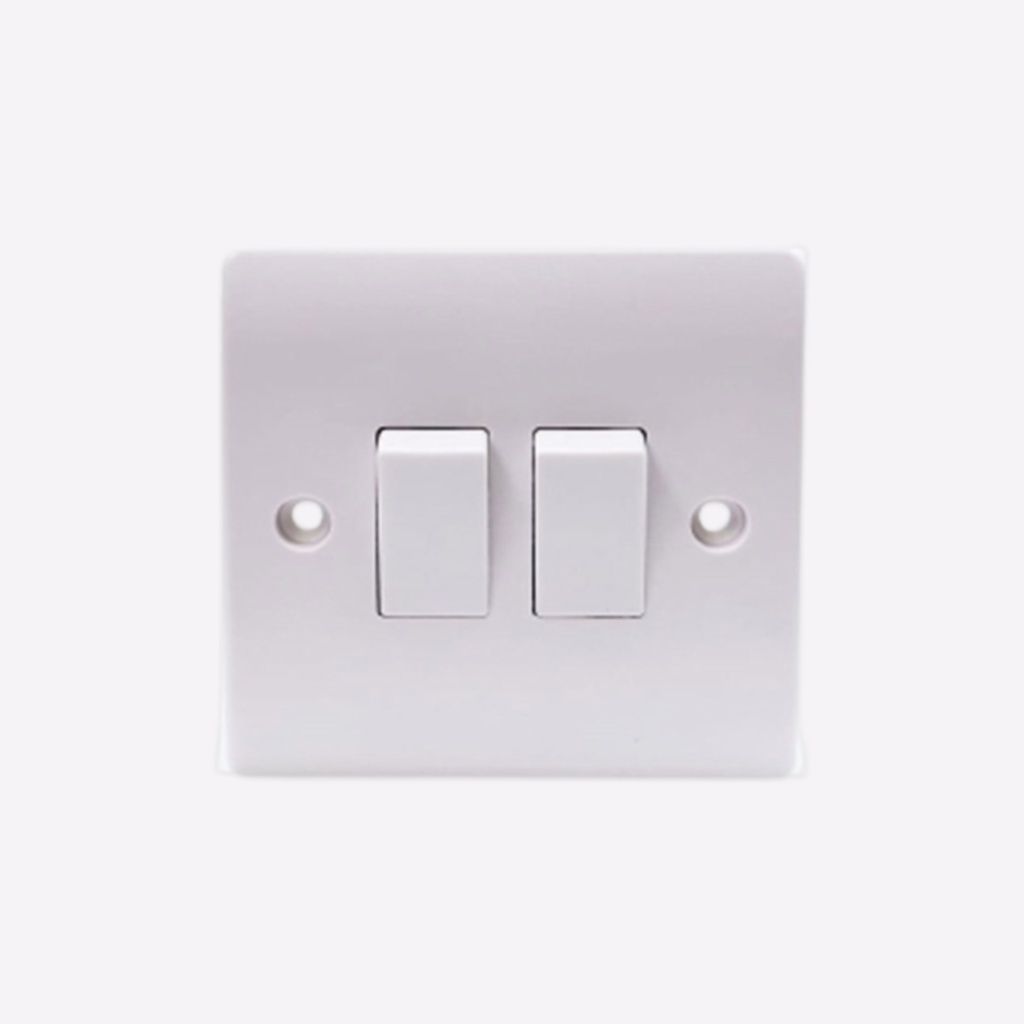 Buy 10A 2G 1Way Switch White| Admore 1Way White Switch Dubai