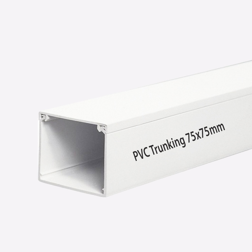 PVC TRUNKING 75 X 75 X 3000MM - POLARIS | Plaza Middle East