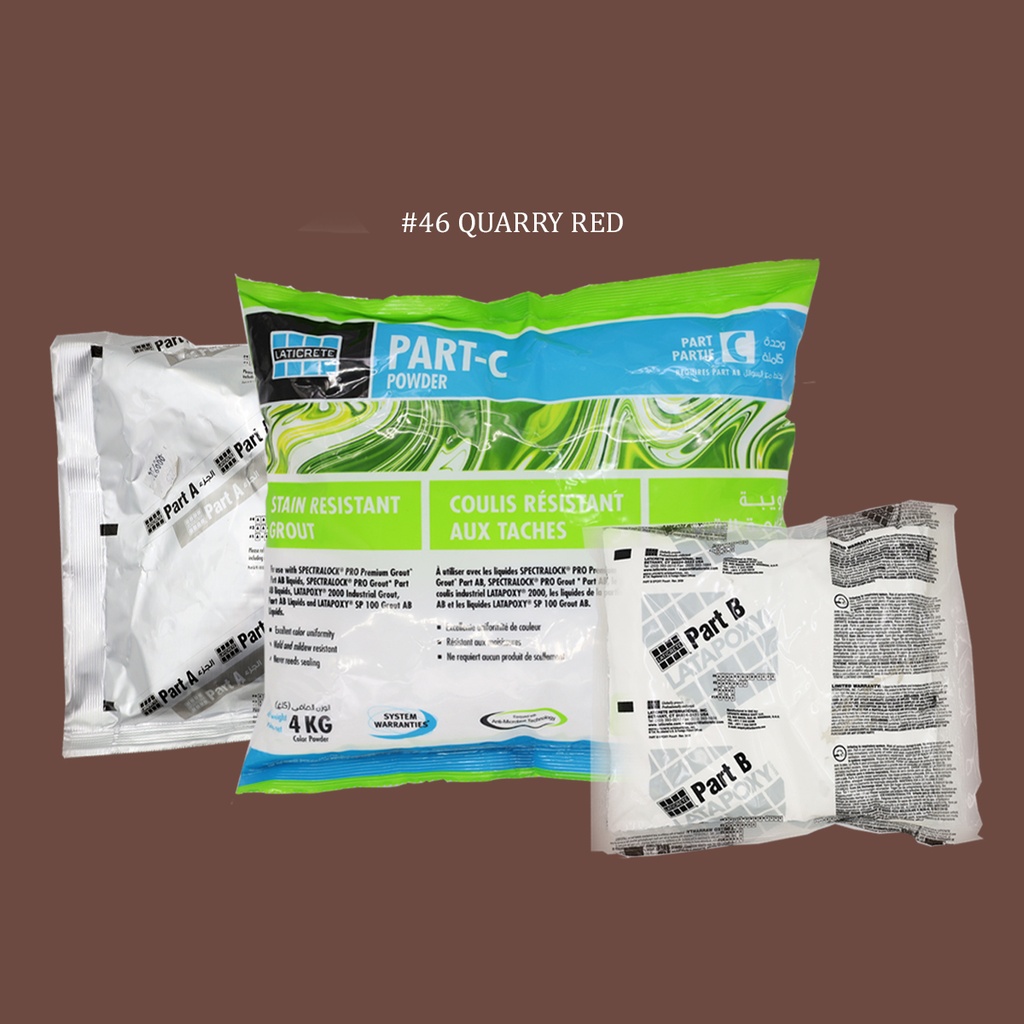 Buy Spectra Grout Part C1246 Quarry Red - Laticrete Online Dubai, UAE