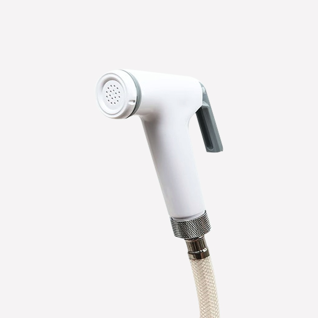 PVC SHATTAF WITH HOSE & HOLDER WHITE - VERROLI | Plaza Middle East