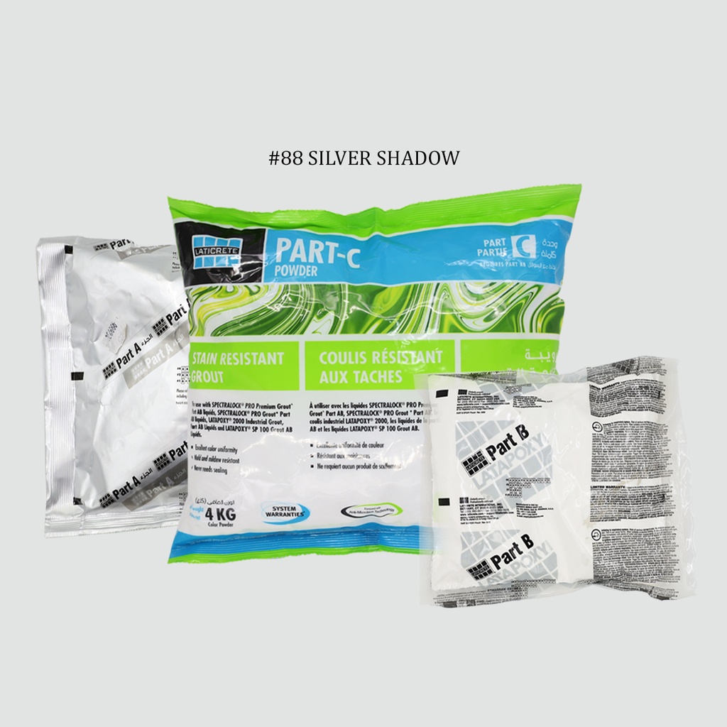 SPECTRALOCK GROUT PART A+B+C 1288 SILVER SHADOW - LATICRETE | Plaza ...