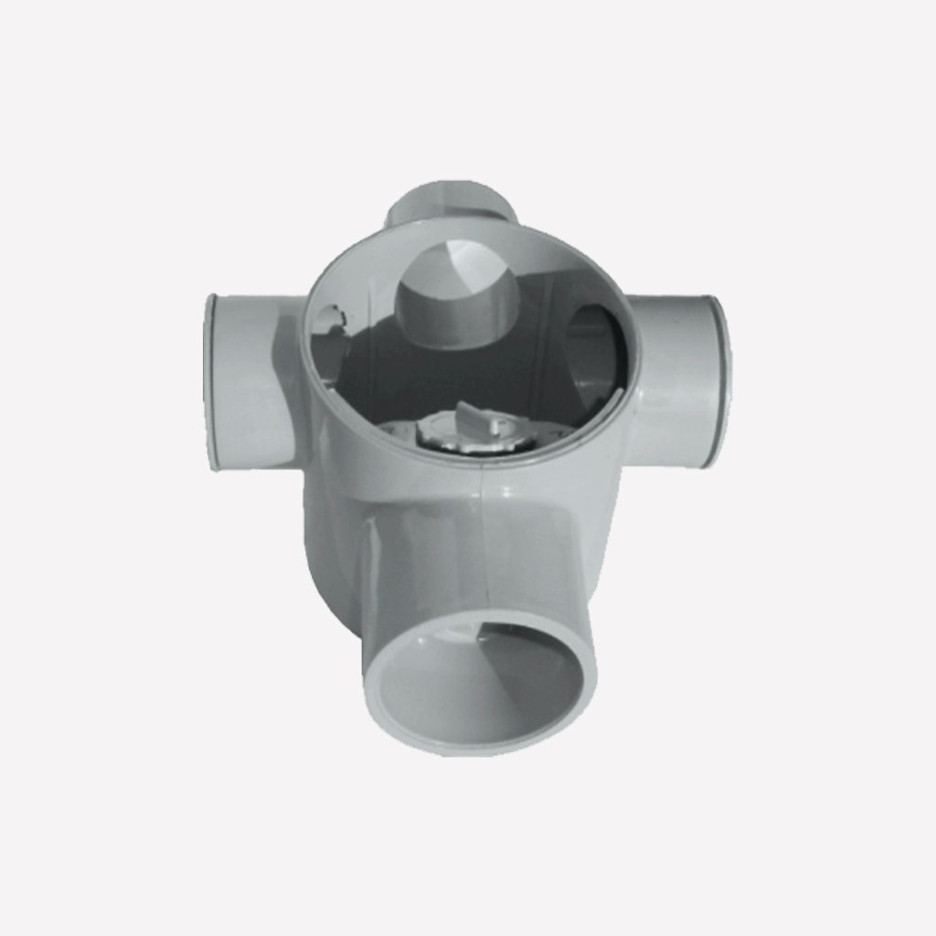 UPVC FLOOR TRAP 4'' X 3'' X 1-1/2'' GREY - STAR | Plaza Middle East