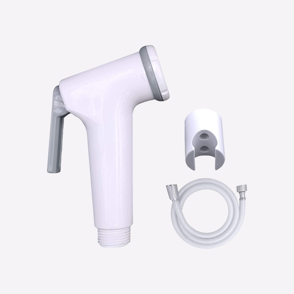 SHATTAF PVC WITH HOSE & HOLDER WHITE - AM STAR | Plaza Middle East