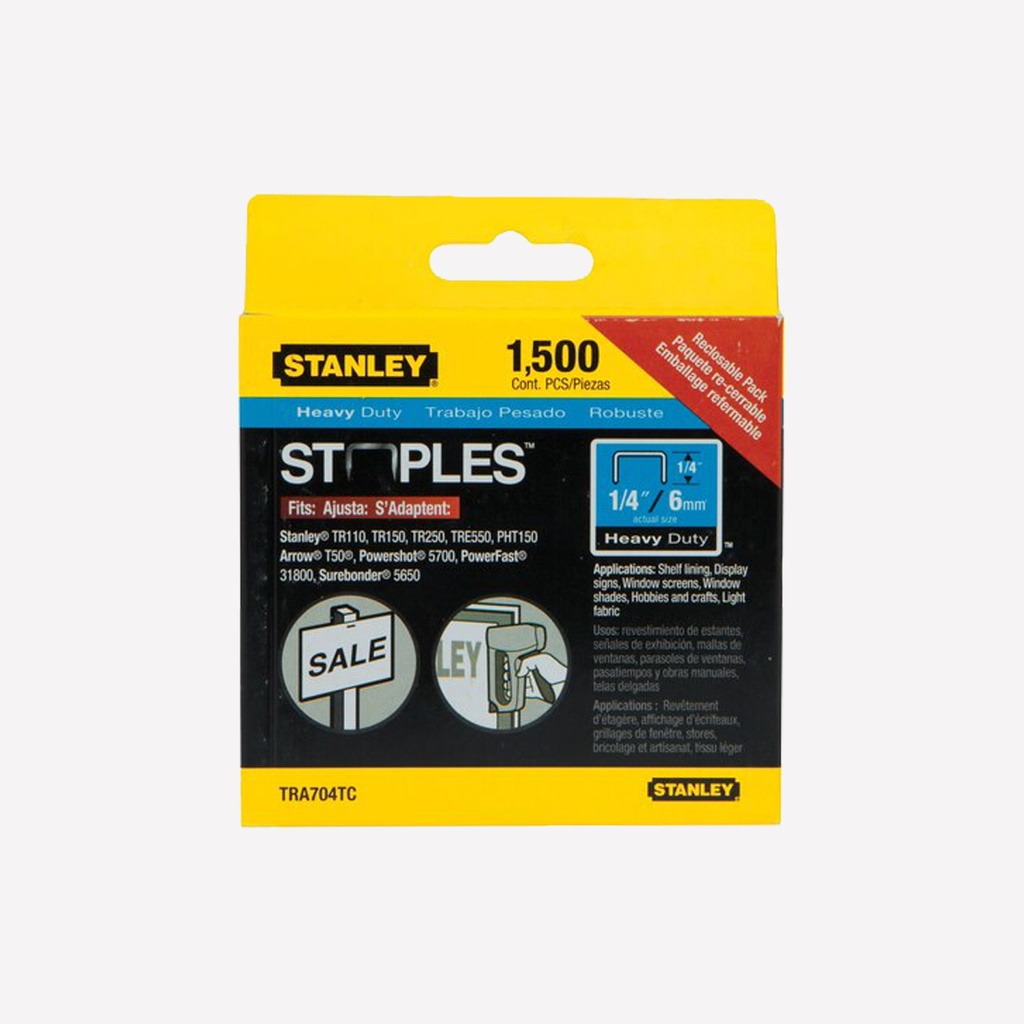 Buy Stapler Pin H/D 6MM 1/4'' - Stanley Online Dubai, UAE