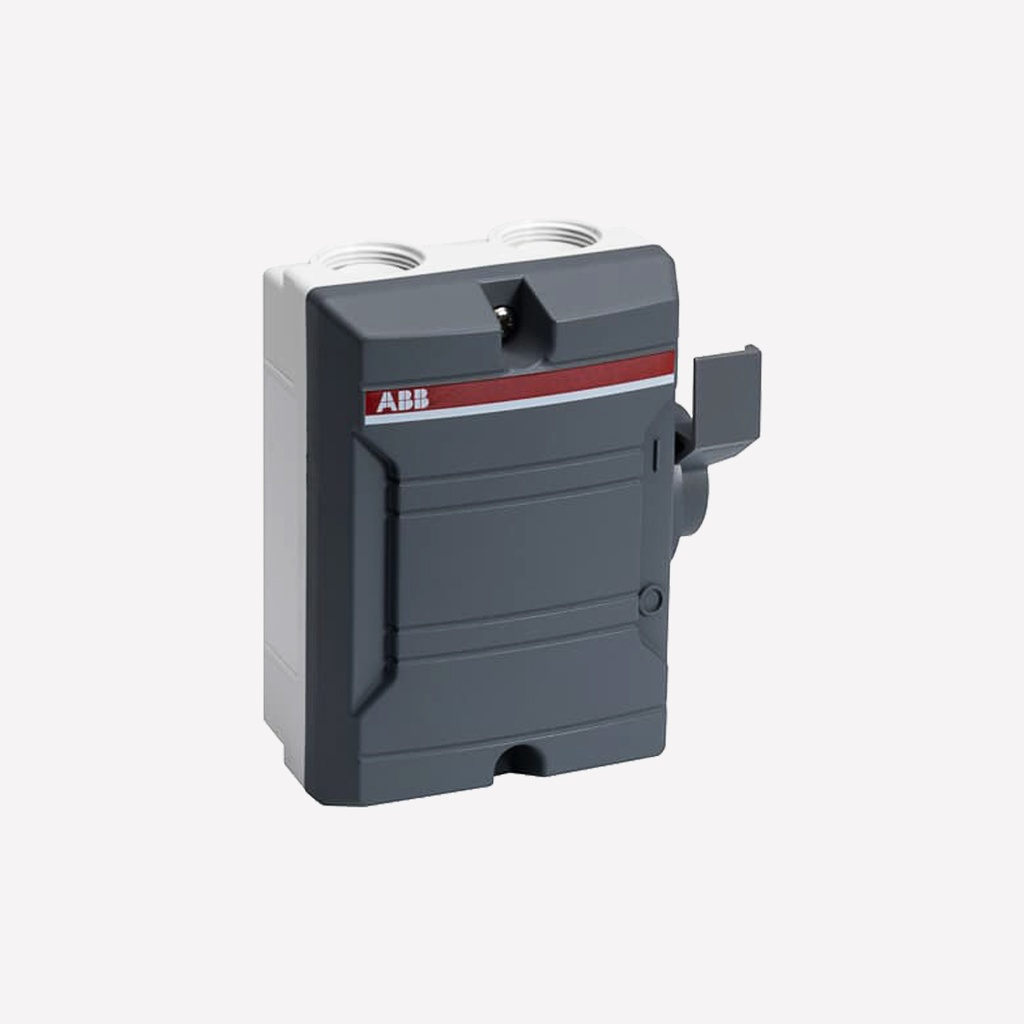 Buy Isolator 25A 3P W/P PVC Body IP65 | ABB Isolator Dubai