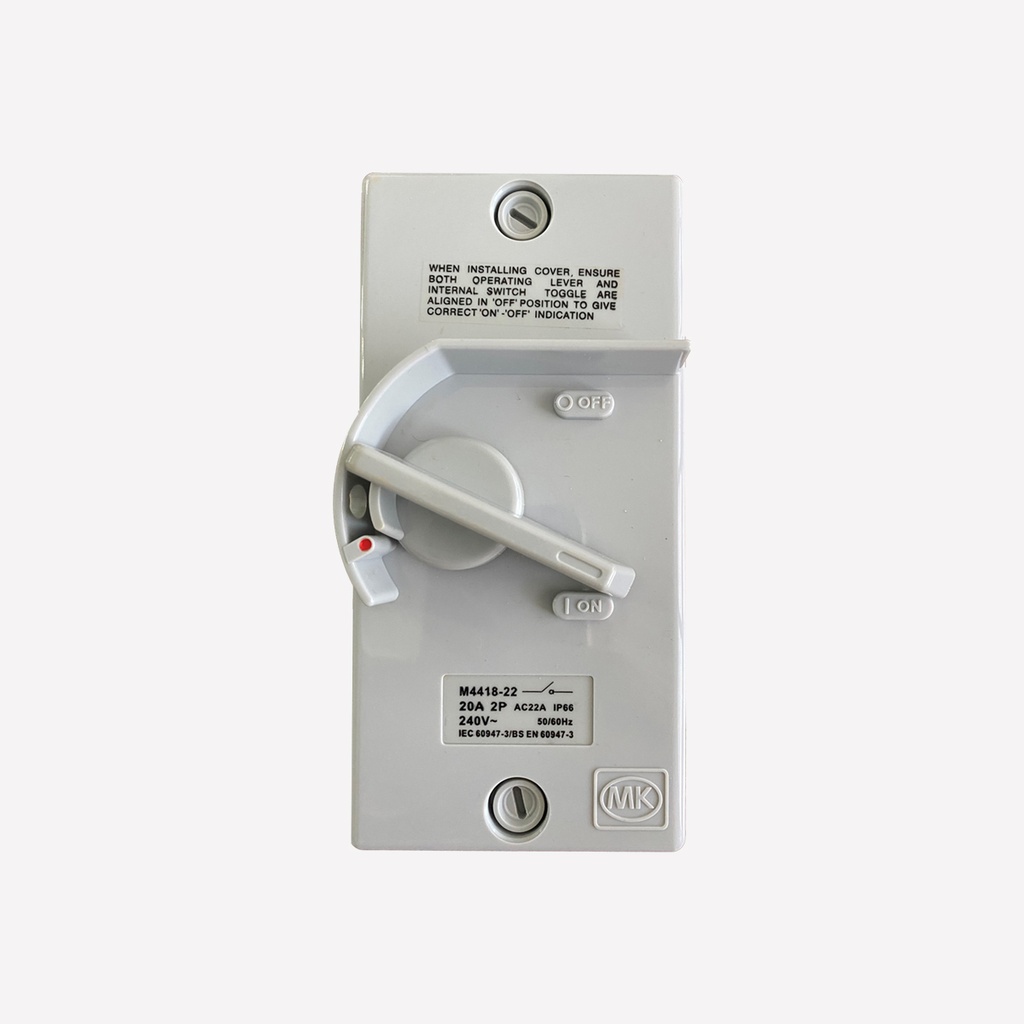 ISOLATOR 20A 2P W/P IP66 - MK | Plaza Middle East