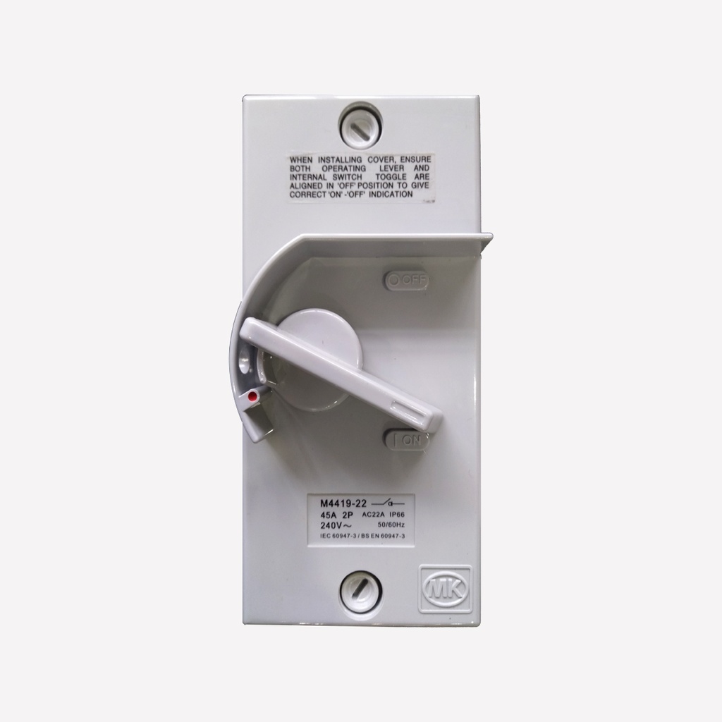 ISOLATOR 45A 2P W/P IP66 - MK | Plaza Middle East